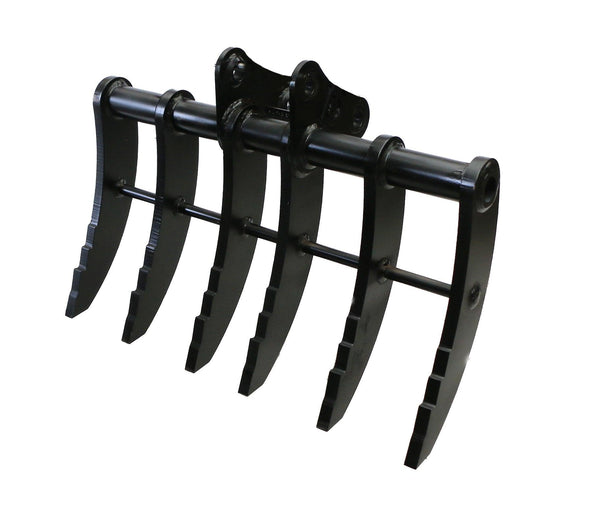 36" (900mm) Wide Rake with 6 Hardox Tines, 2.0 to 3.2t mini diggers, m ...