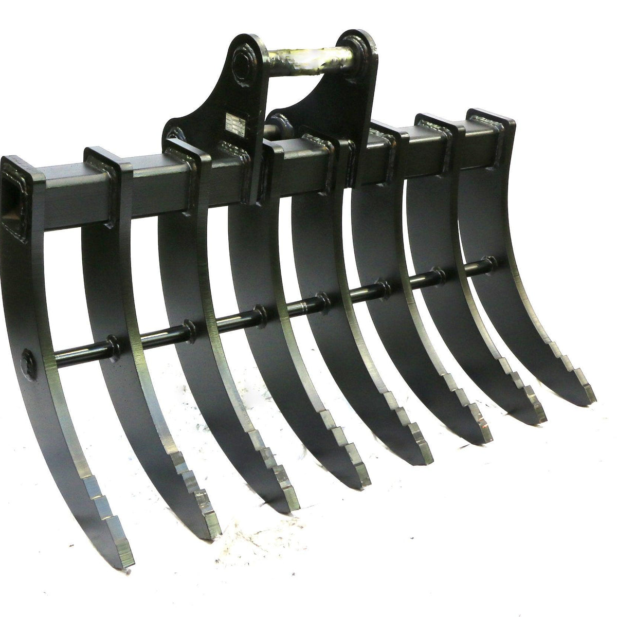 JCB 131X 60" / 1500mm Rake with 8 Hardox tines, 65mm pins for 10 to 14 ...