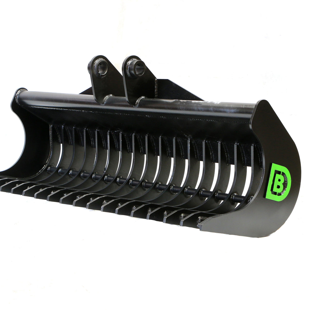 JCB 4CX 60" / 1500mm General Purpose Rake Bucket, 75mm gaps, for 6 to ...