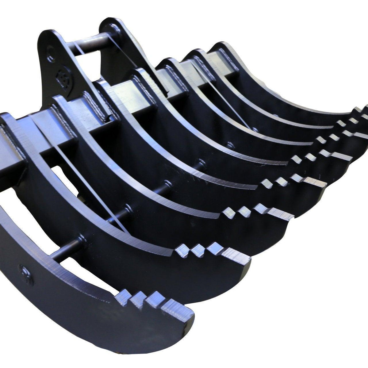 JCB JS220 72" / 1800mm Rake with 8 Hardox tines, 80mm pins for 18 to 2 ...