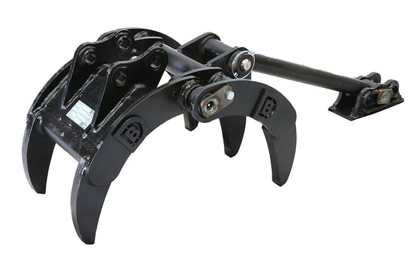 VOLVO EC20C Grapple with solid Hardox® tines for 2 to 3.2 tonne mini e ...